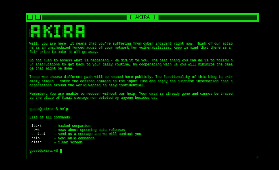 Akira Ransomware - Akira Recovery & Decryption